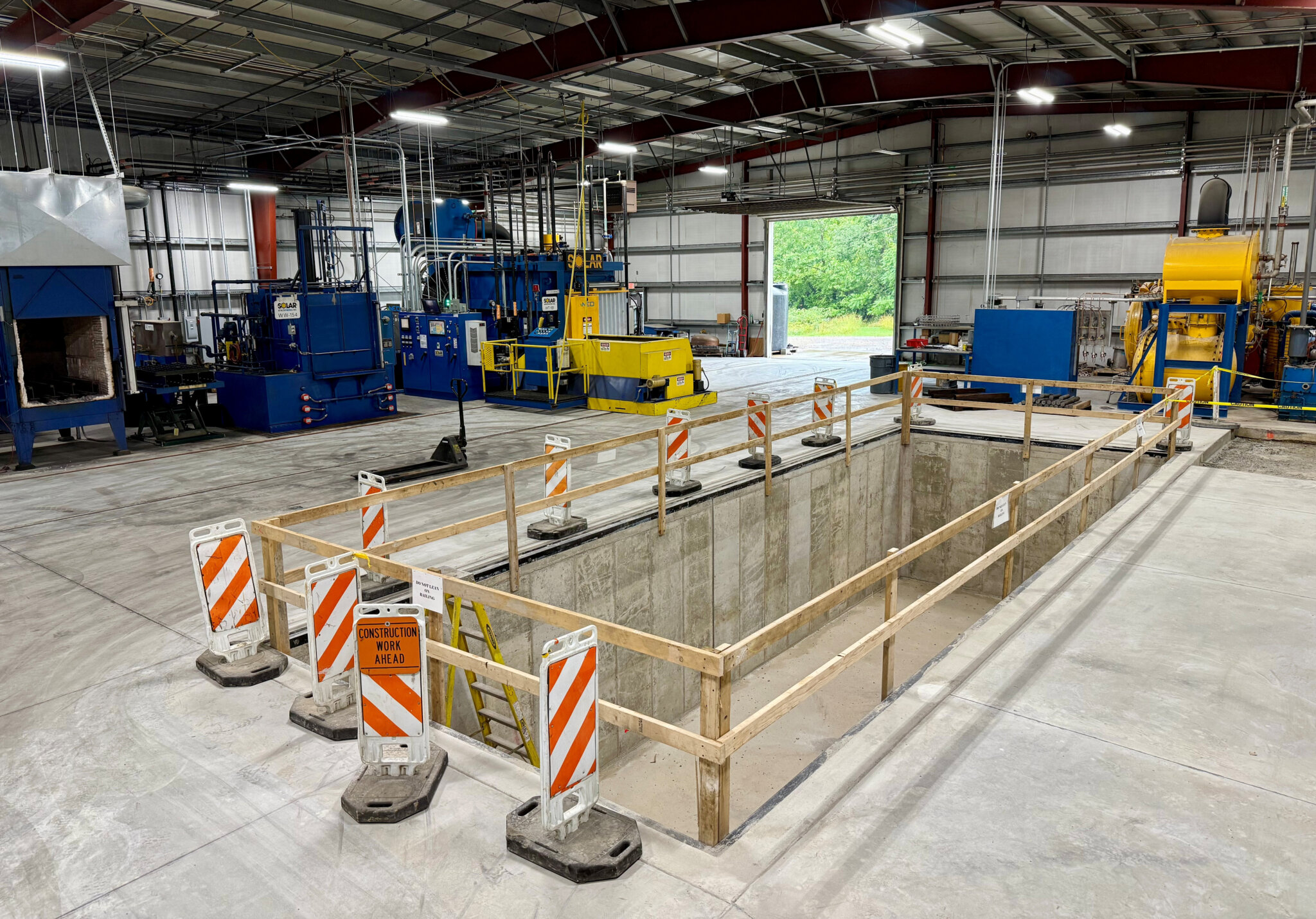 New Titanium Drop Bottom Furnace Installation Underway - Solar Atmospheres