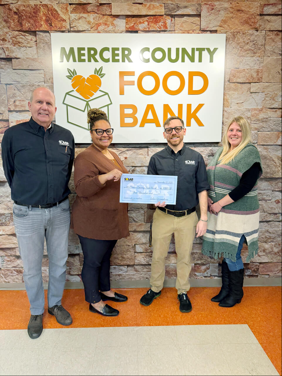 Solar Western PA Employees Donate Emergency Funds to Mercer County Food ...